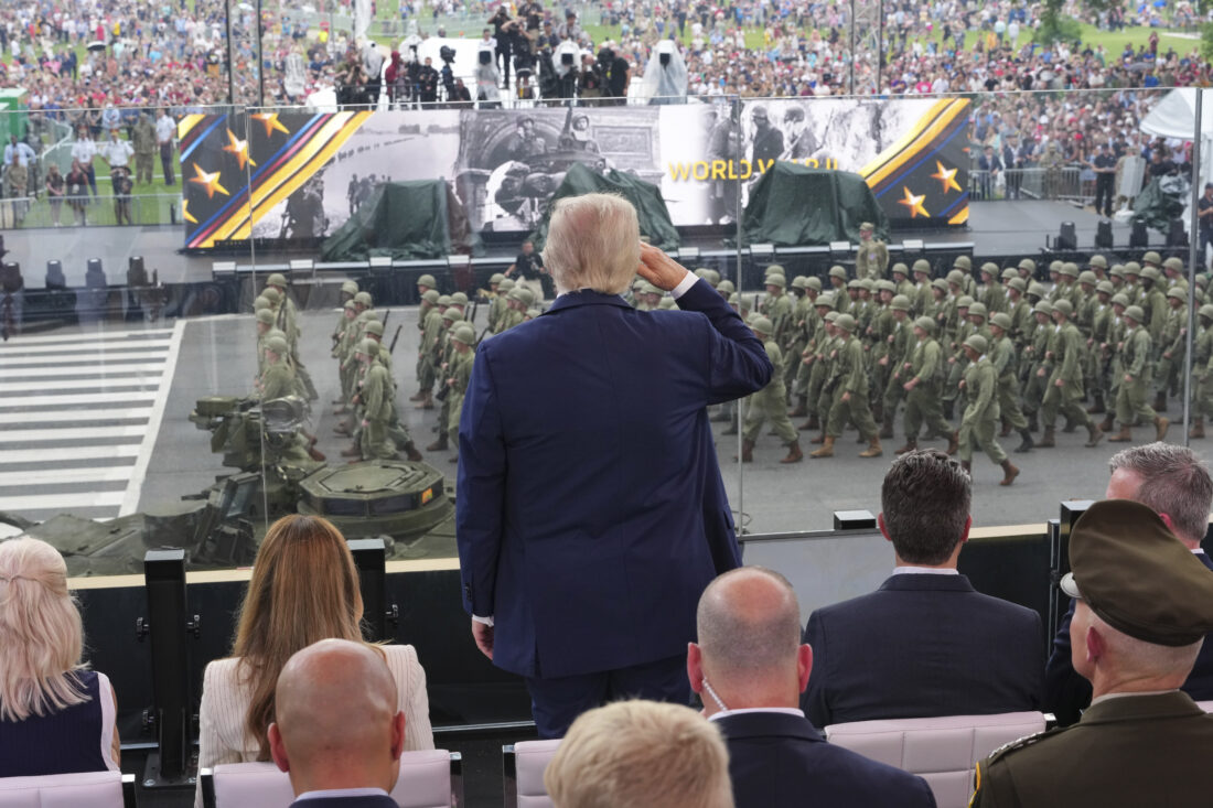 The Army turns 250. Trump turns 79. Cue funnel cakes, festive bling ...